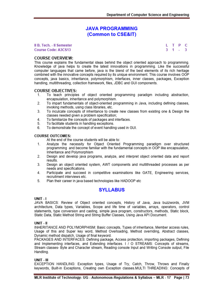 Java Programming | PDF