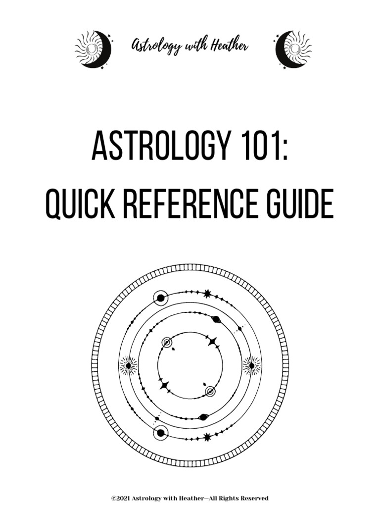 Astrology 101: Quick Reference Guide | PDF | Planets In Astrology ...