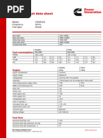 Woodstock Power Co. Cummins DSFAE Spec Sheet | PDF | Radiator | Engines
