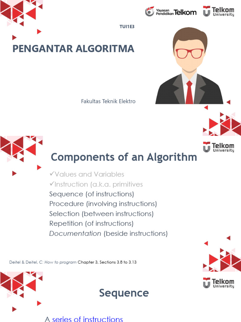 Bab 3 Komponen Algoritma - Compressed | Download Free PDF | Algorithms | Control Flow