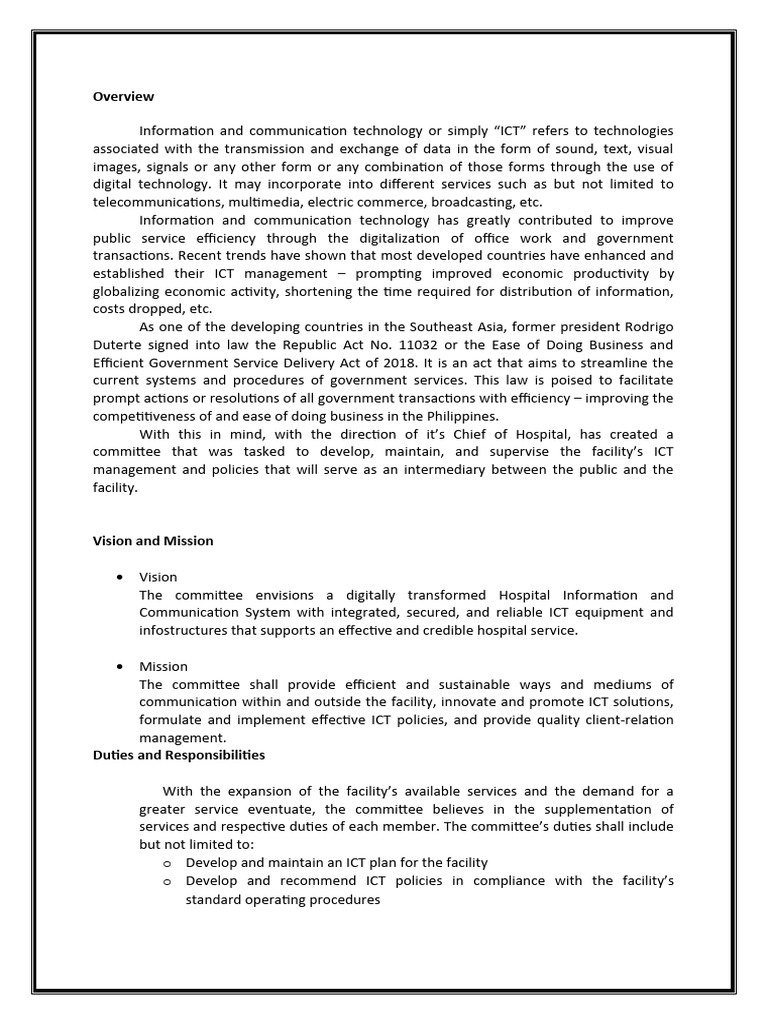 Ict-Committee 2 | Download Free PDF | Information Technology | Information