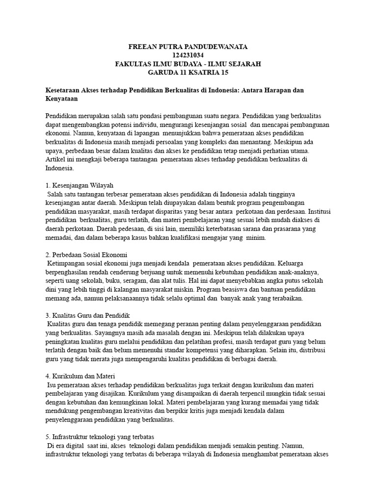 Guritan Tinta Menggerakan Bangsa - Freean Putra Pandudewanata - Garuda ...