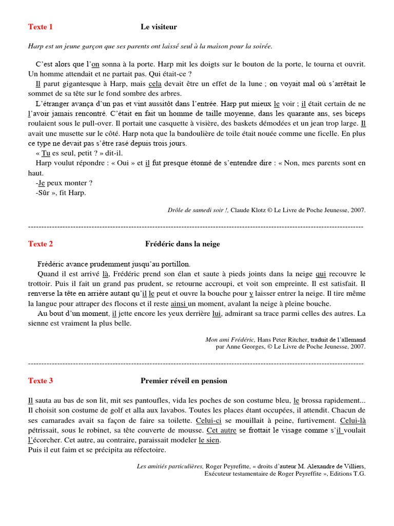 Textes cm2 Maikresse72 | PDF
