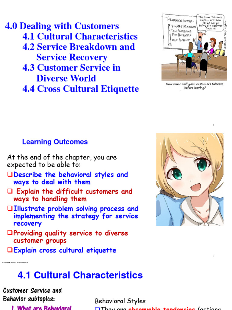 Chapter 4 - Dealing With Customers | PDF