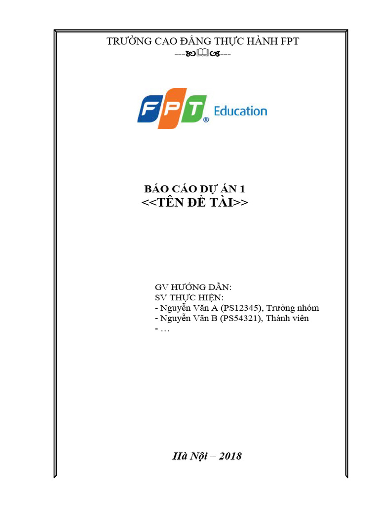 PRO1014 - Du An1 (TKW) - Project Document | PDF