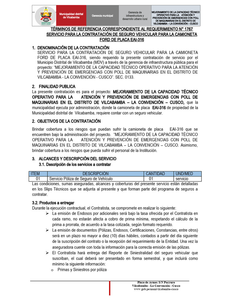 Seguro Vehicular para Camioneta Ford | PDF | Póliza de seguros | Seguro