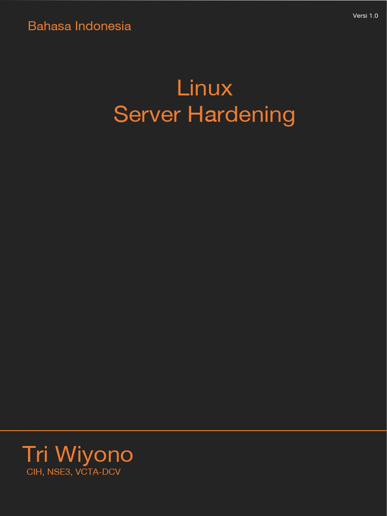 Linux Server Hardening v.1.0.0 Bahasa Indonesia | PDF | Bisnis | Komputer