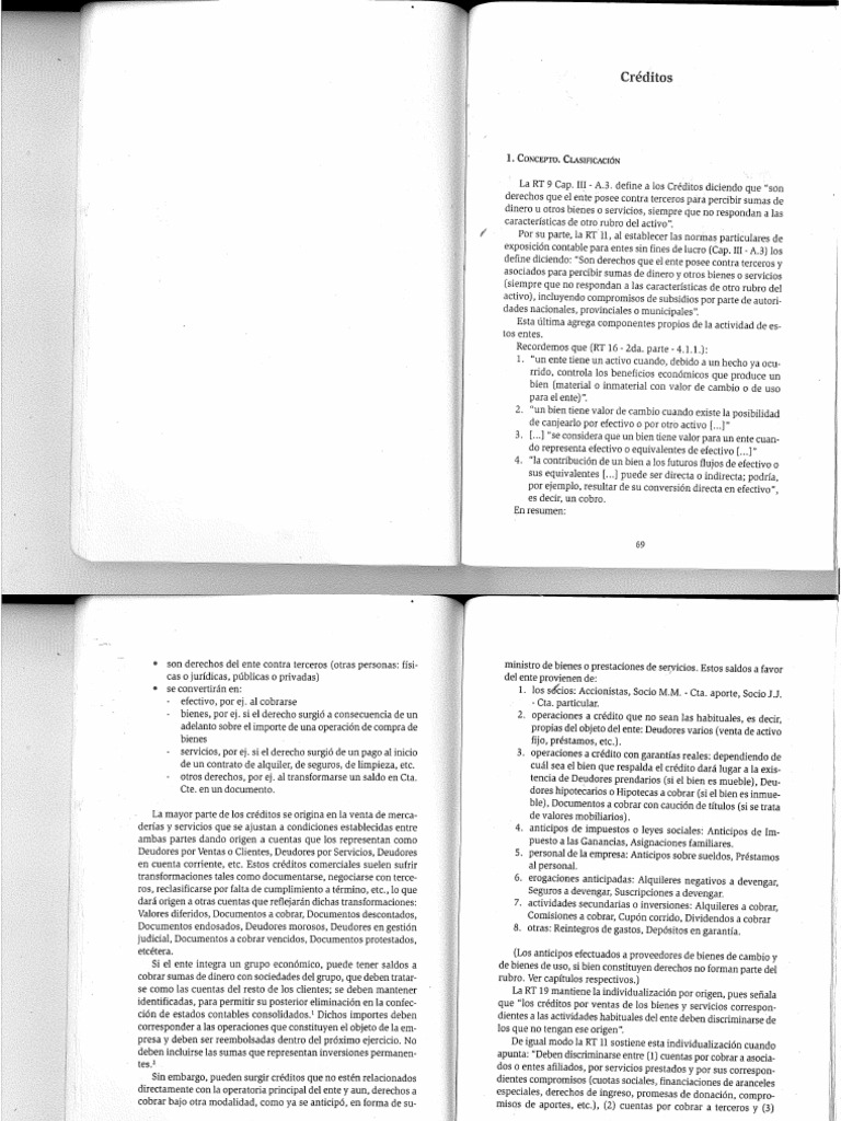 Capi Tulo Cre Ditos Contabilidad 2 Activos | PDF