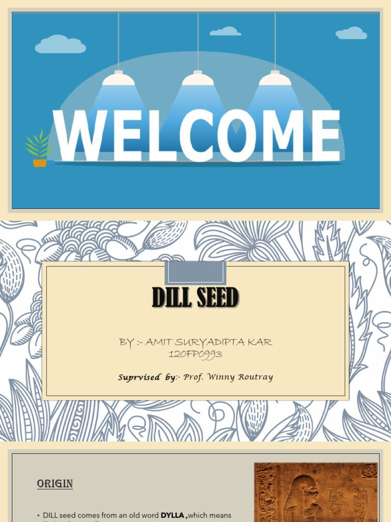 Dill Seed | PDF