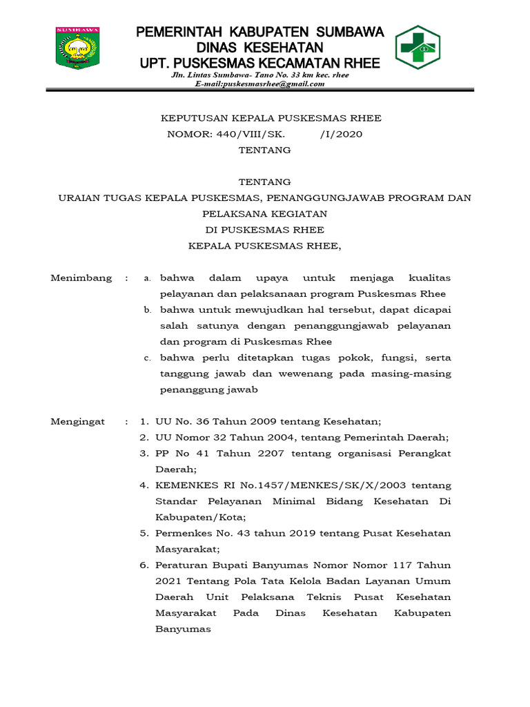 @1321 SK Uraian Tugas S | PDF