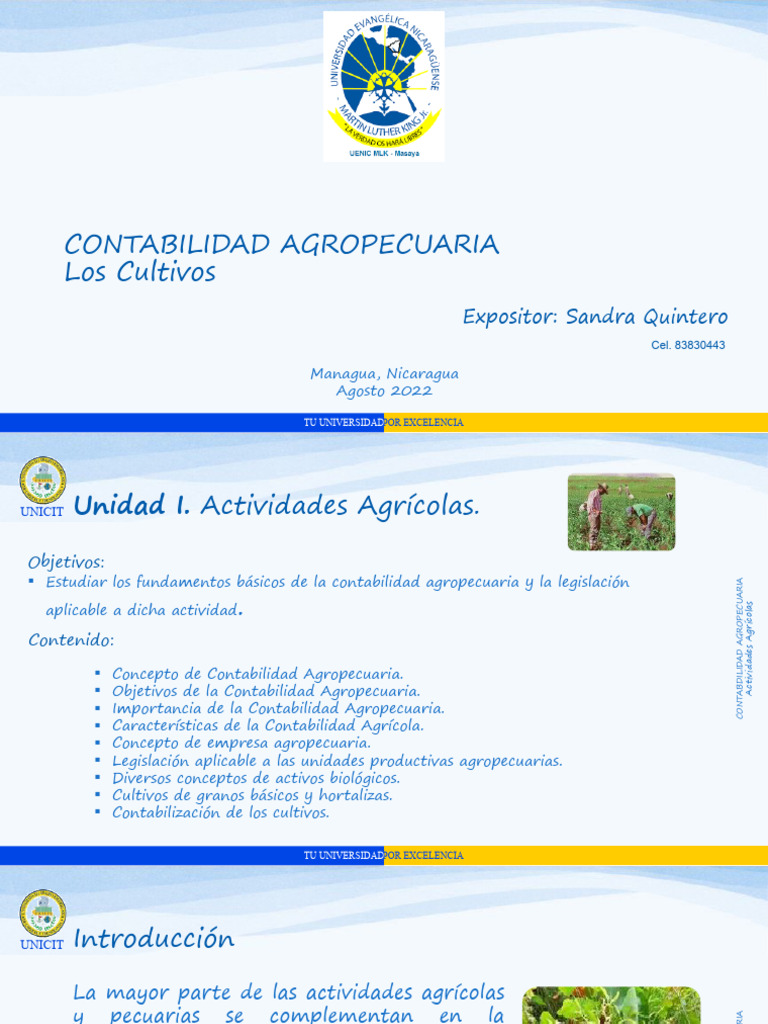 Contabilidad Agropecuaria - AG2 | PDF