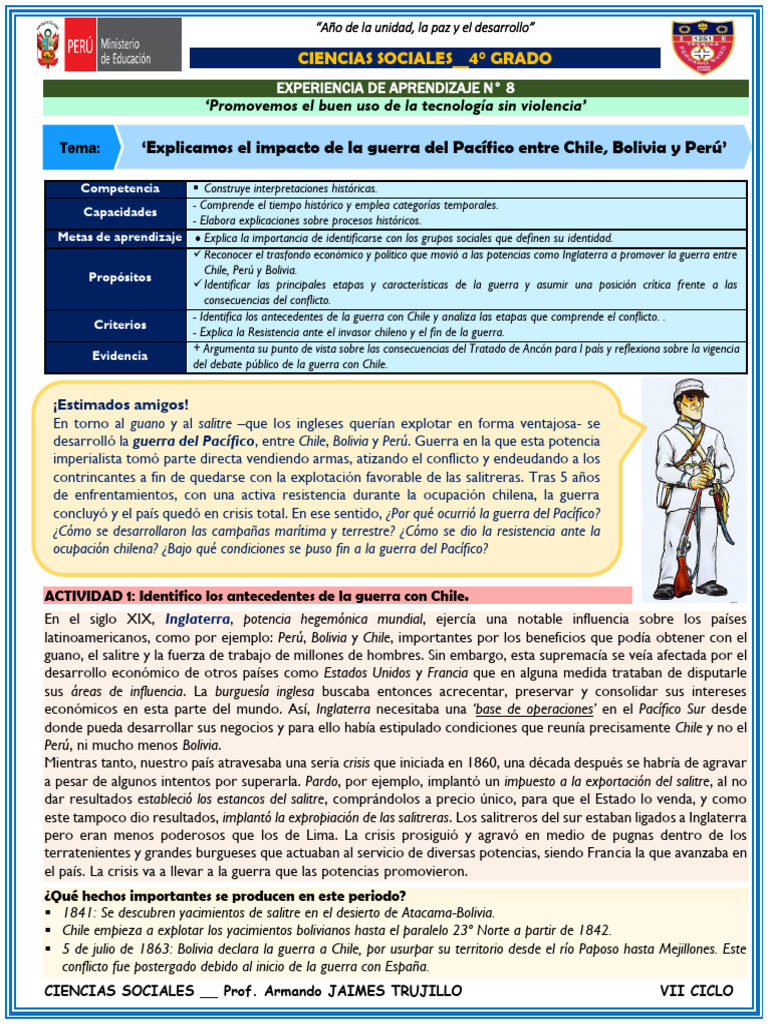 EDA 8. - 4to Sec. - CC - SS. | PDF