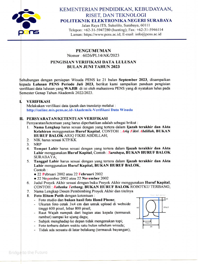 Pengisian Data Wisudawan | PDF