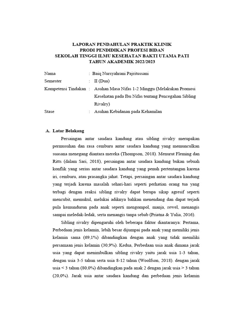 Sibling Rivalry | PDF