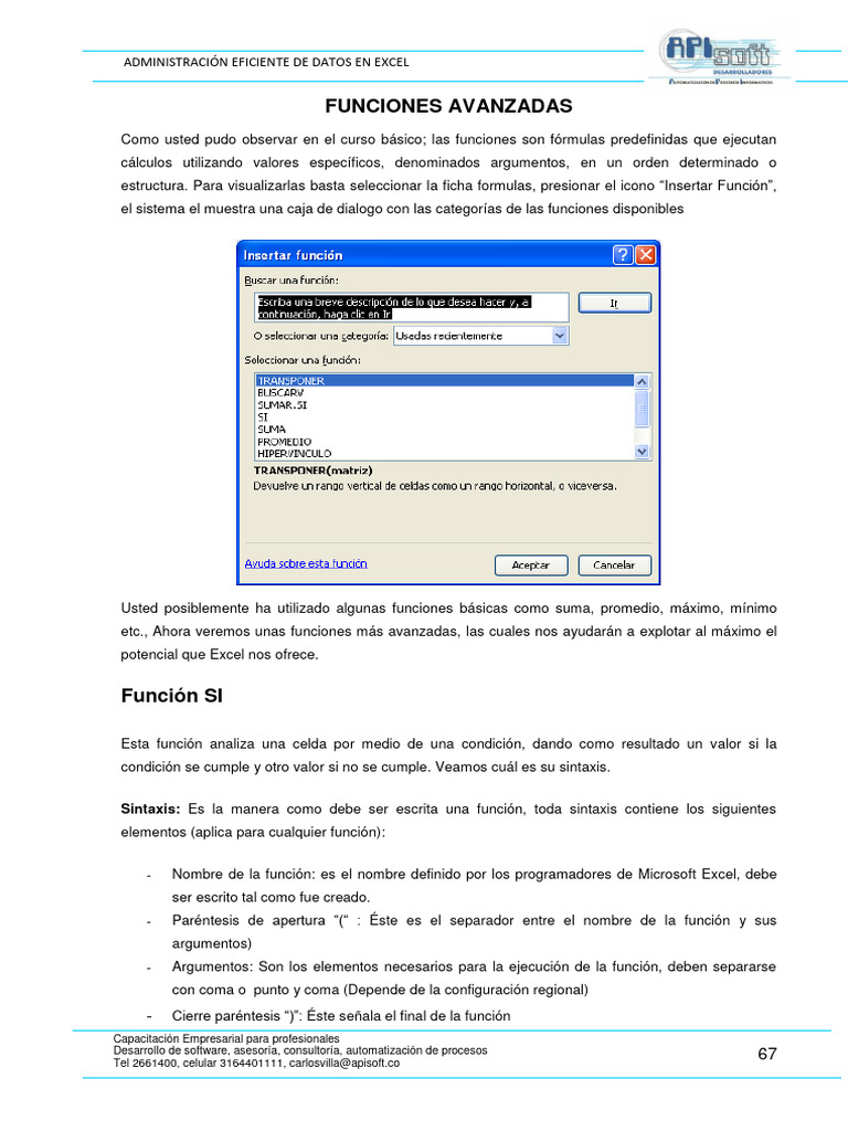Manual Excel Intermedio Excel | PDF | Crecimiento personal y ... Manual Excel Intermedio Excel | PDF | Crecimiento personal y ...