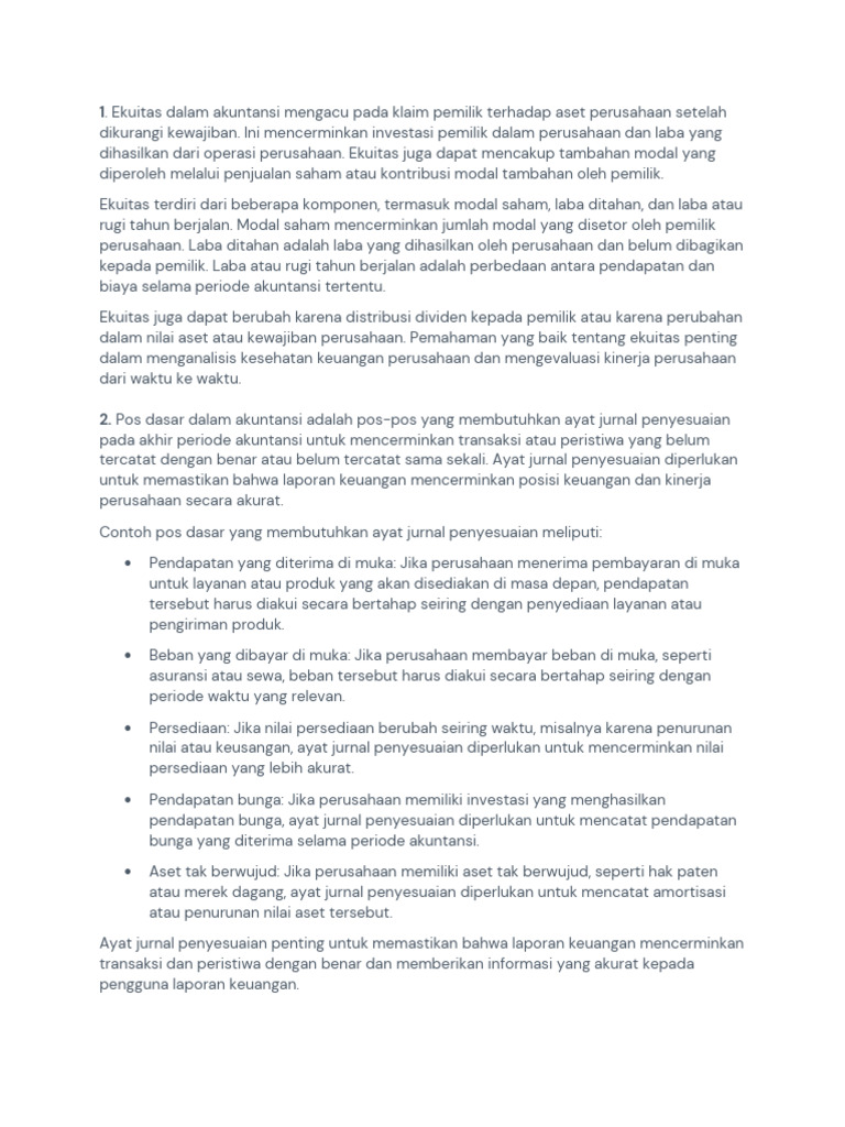 Tugas Pengantar Akuntansi | PDF | Pengelolaan Keuangan & Uang