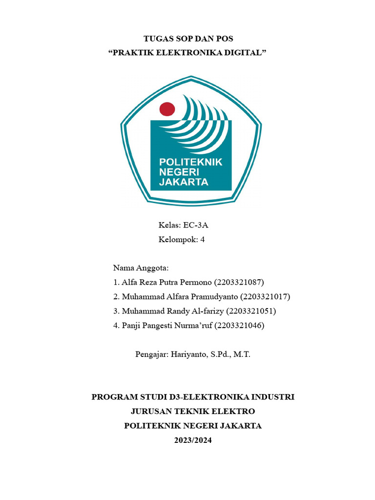 Kelompok 4 - Tugas Sop Dan Pos - Ec3a | PDF