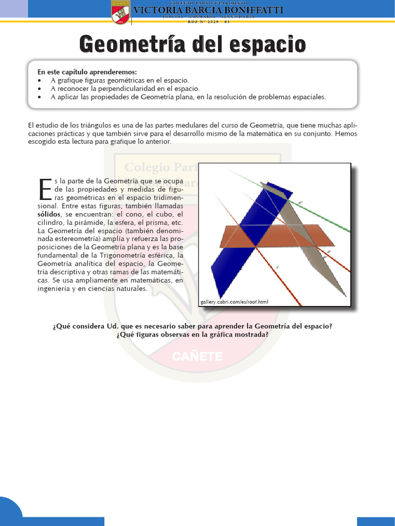 4s Geometría - Del.espacio | PDF