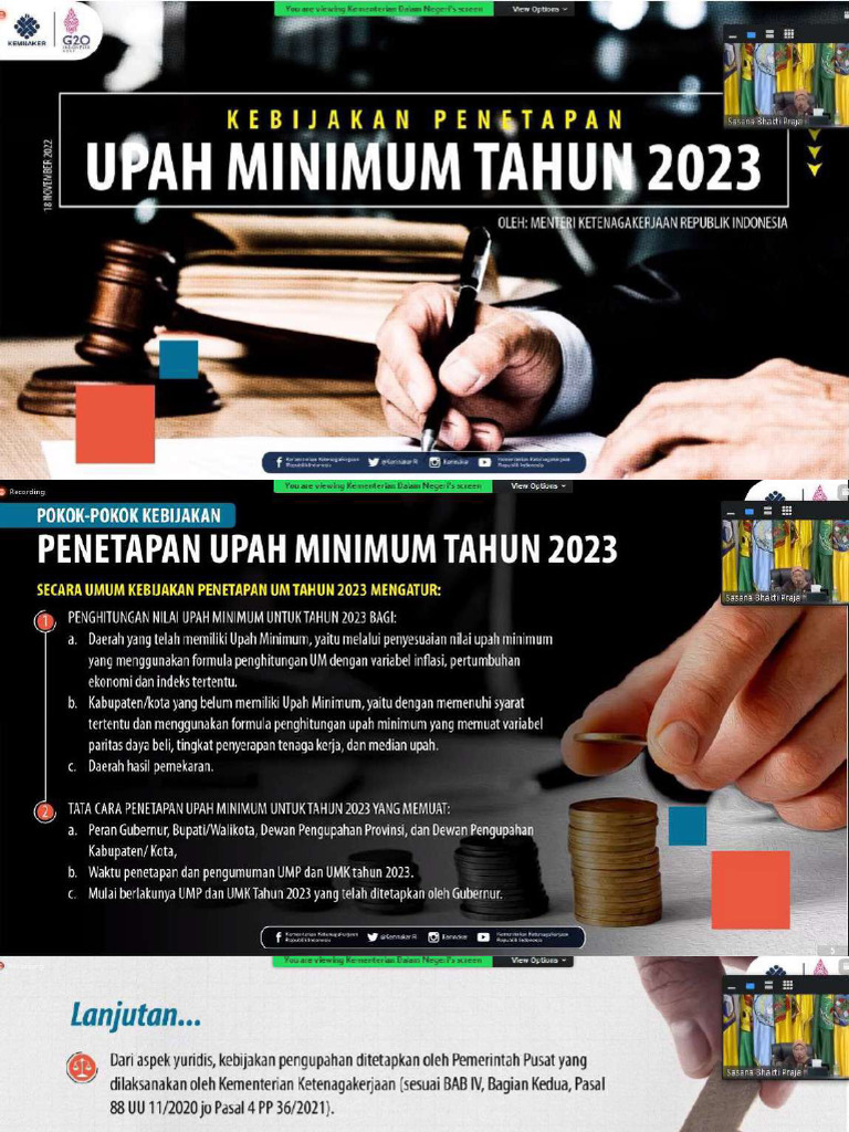 Materi MENAKER RI Dalam Rakor Persiapan Penetapan Upah Minimum Tahun ... Materi MENAKER RI Dalam Rakor Persiapan Penetapan Upah Minimum Tahun ...