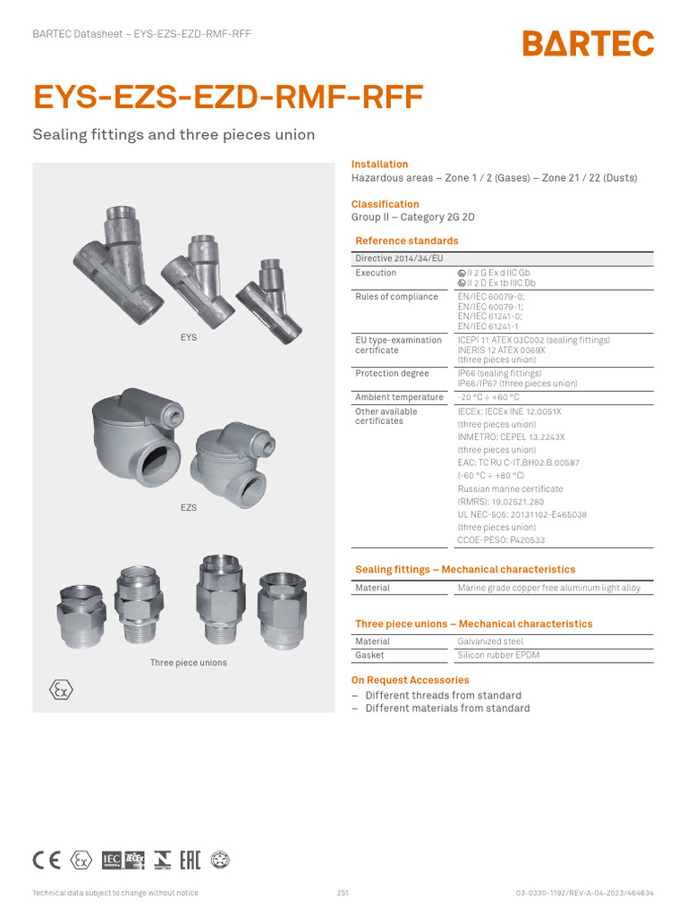 Datasheet 72 ESS Ds EYS-EZS | PDF