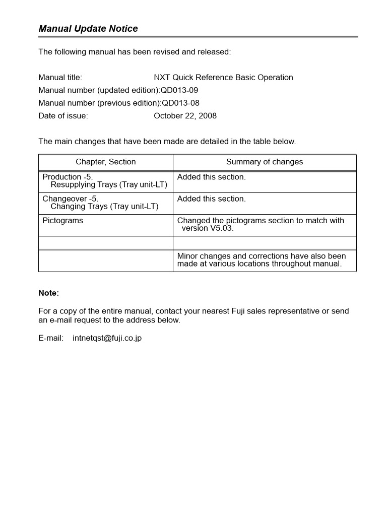 NXT Quick Reference Basic Operation | PDF