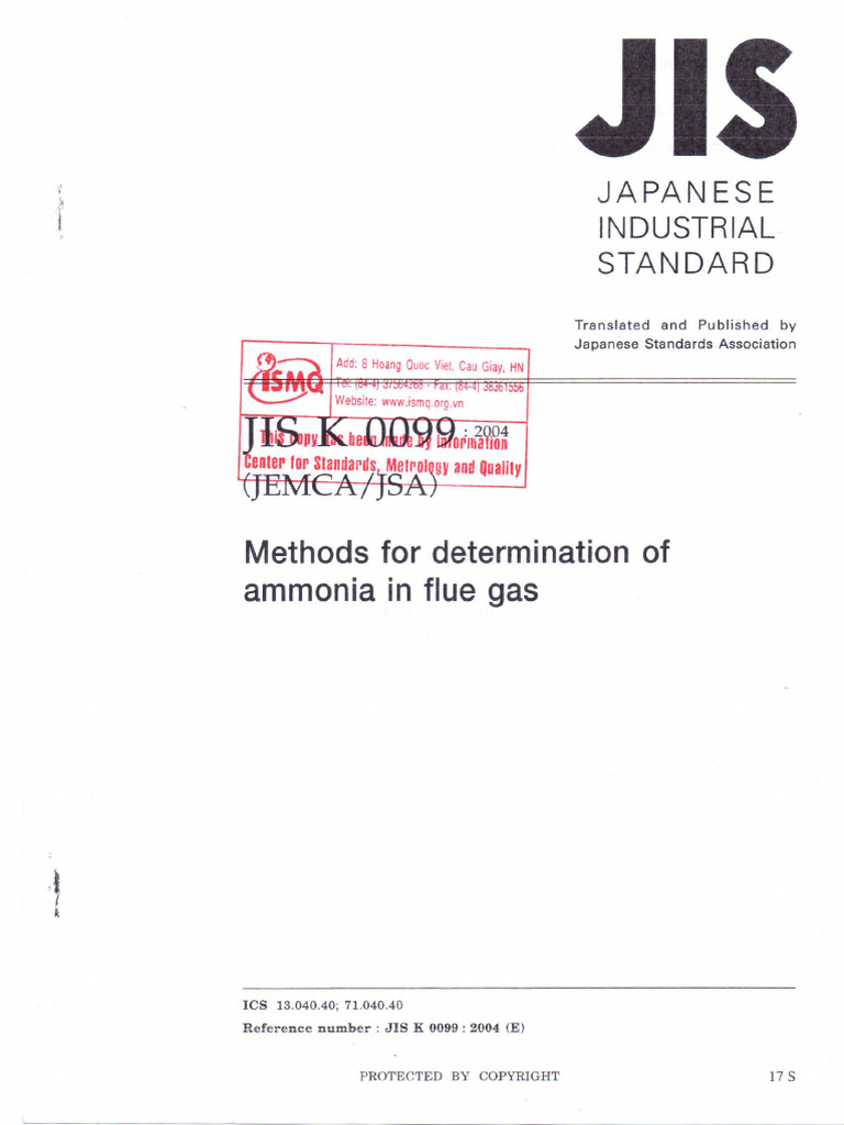 Jis K 0099. 2004 | PDF