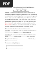 "The Seventh Man" Study Guide | PDF | General Fiction