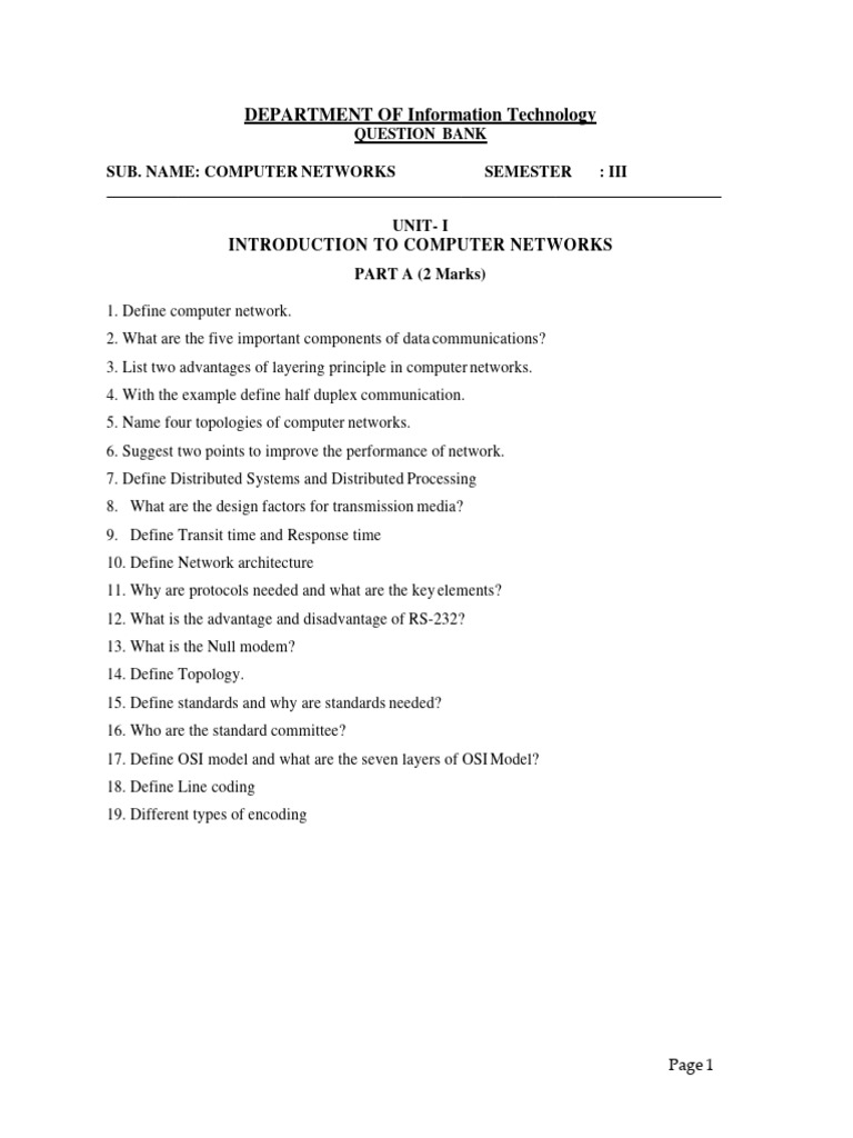 Computer Network Pdf
