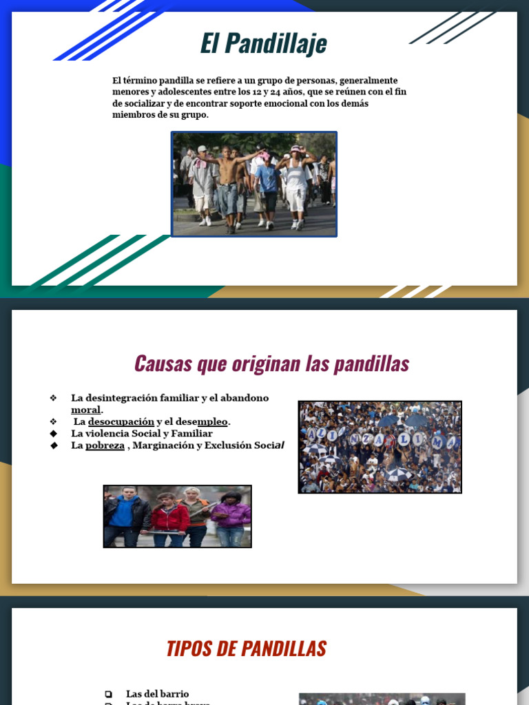 El Pandillaje Presentacion | PDF