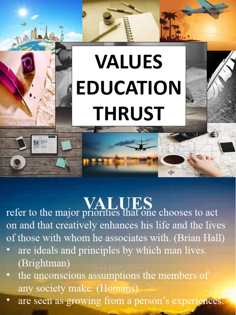 Values Education Thrust 1 | PDF