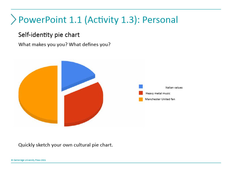 Self-Identity Pie Chart Guide | PDF