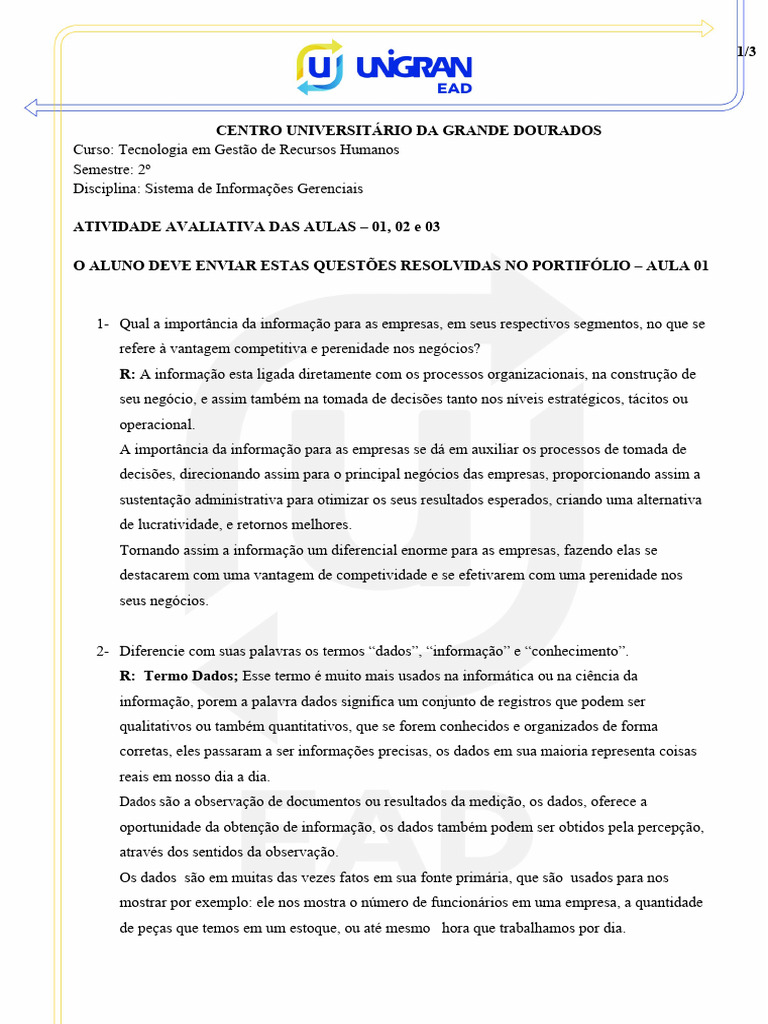 Atividade81402 111925 | PDF