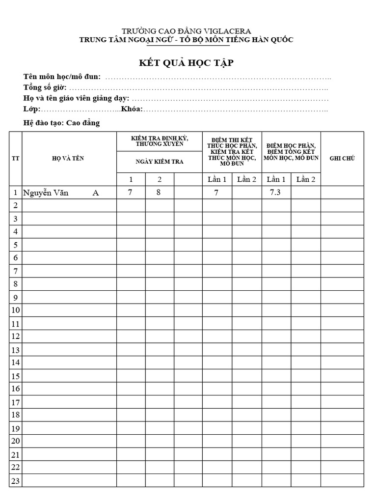 Atlđ VKT CK MTB Chính, MTB PH | PDF