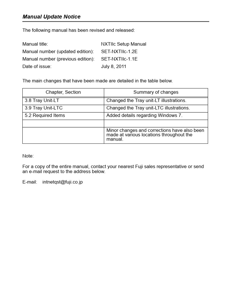 NXT2c Setup Manual | PDF