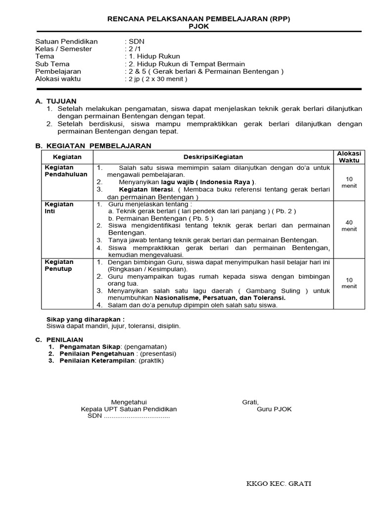 Kls 2.1.2.1.permainan Bentengan | PDF