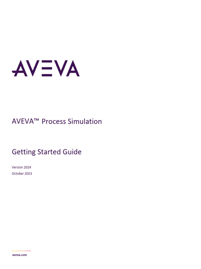 AVEVA Process Simulation Getting Started Guide | PDF