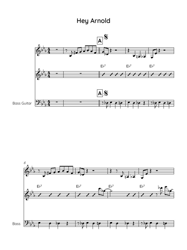 Hey Arnold Full Score Pdf