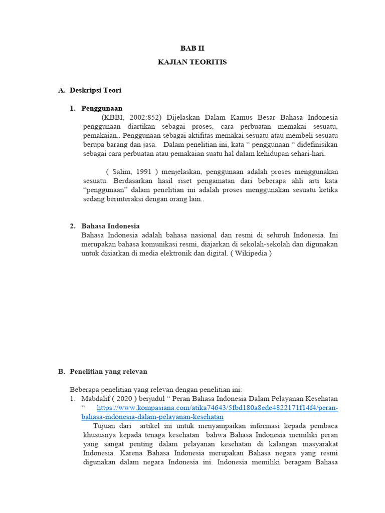 BAB II Karya Tulis Ilmiah | PDF | Pengembangan Diri