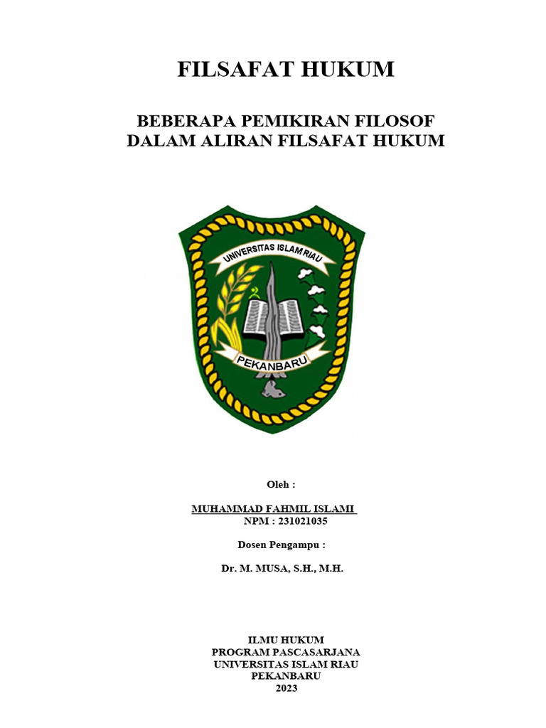 Uts Pak Musa | PDF | Agama & Spiritualitas