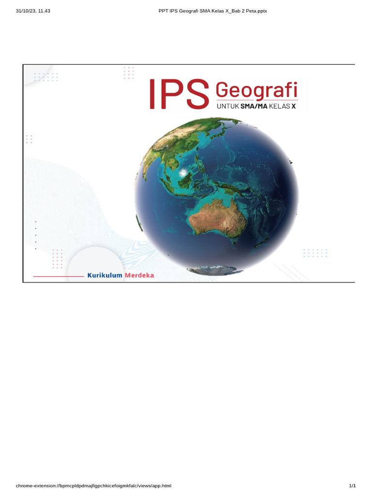 IPS Geografi SMA Kelas X - Bab 2 Peta | PDF