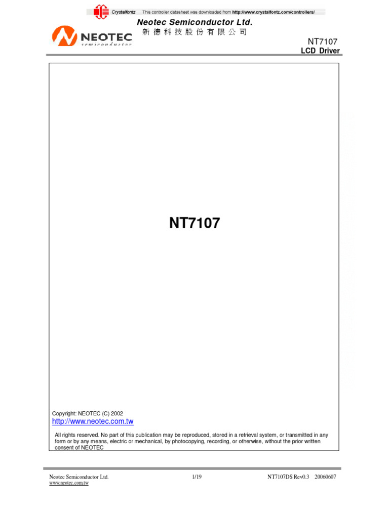 NT7107 v1.3 | PDF