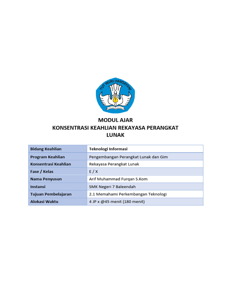 Modul Pembelajaran Pengembangan Gim | PDF | Karier & Perkembangan ...
