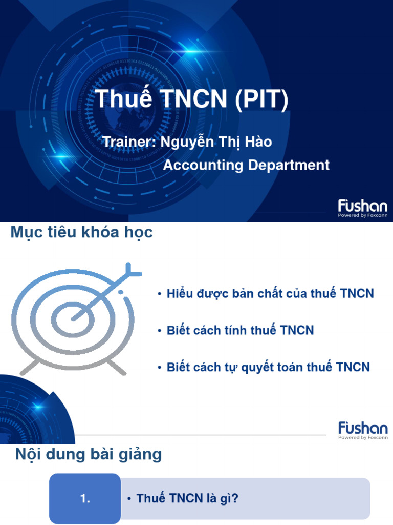 Thue TNCN Training | PDF