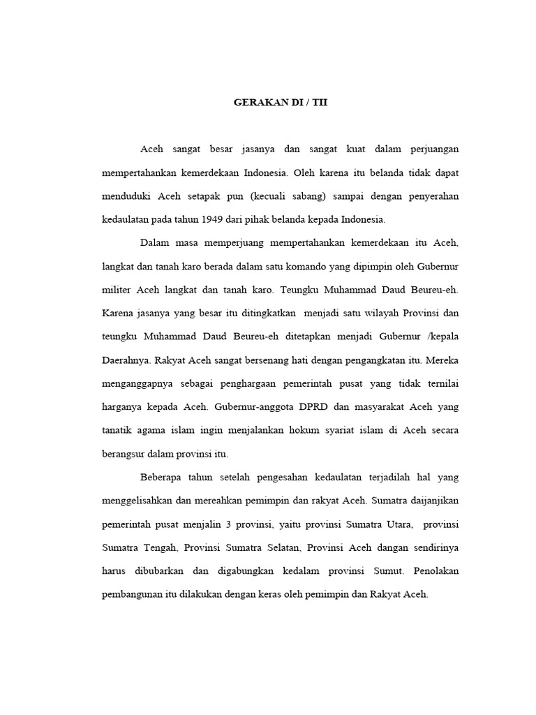 Gerakan Di Tii | PDF