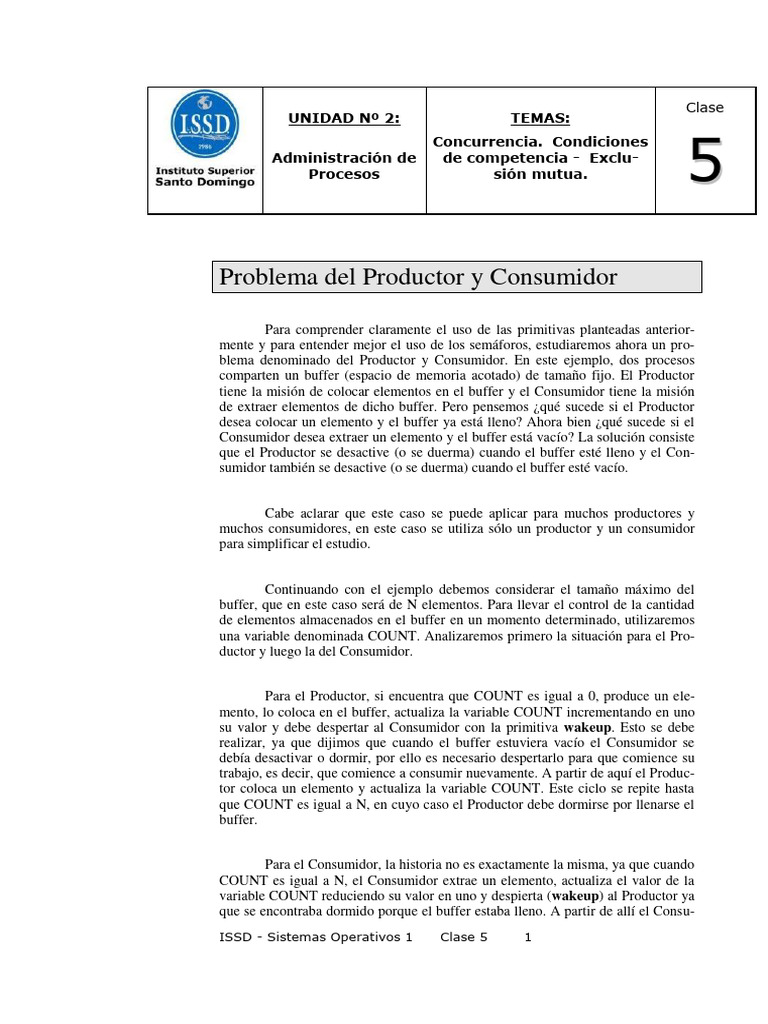 SO1 Clase5 | PDF | Informática | Tecnología