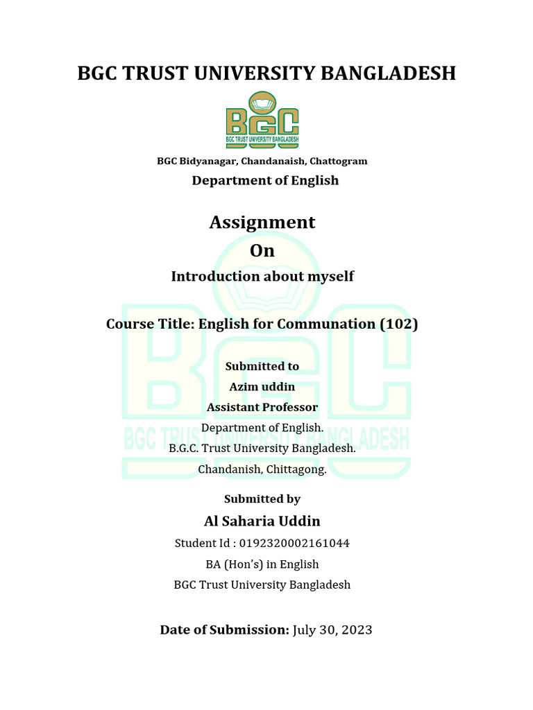 Azim Uddin Department of English. | PDF