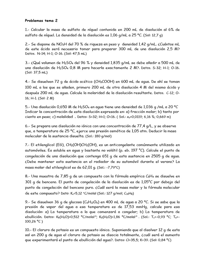 Ejercicios Tema 2 | PDF