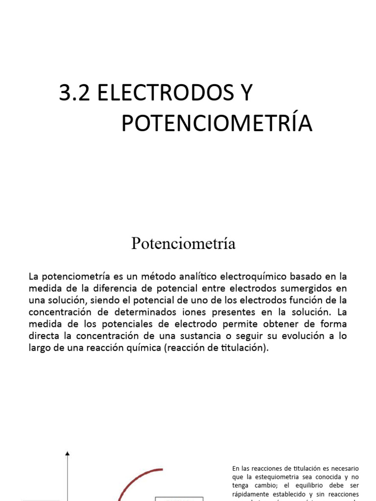 Guía de Potenciometría y Electrodos | PDF | Ciencia y matemáticas
