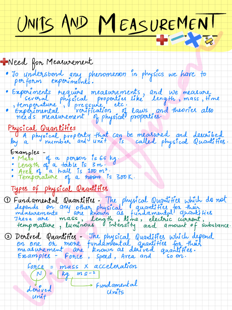 Physics Measurement Basics | PDF