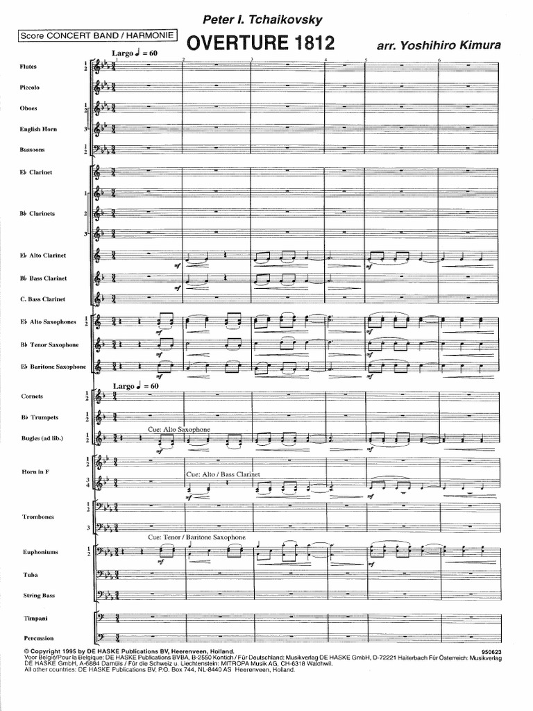 1812 Overture Score | PDF